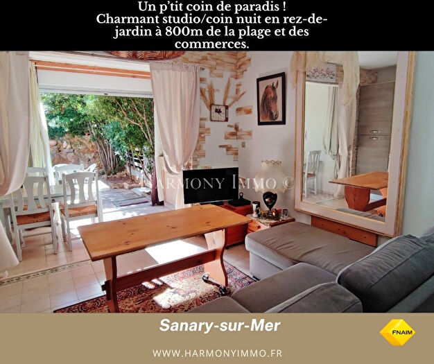 Appartement à vendre - Sanary-sur-Mer, La Cride, Beau Cours - 2 pièces - 1 chambre