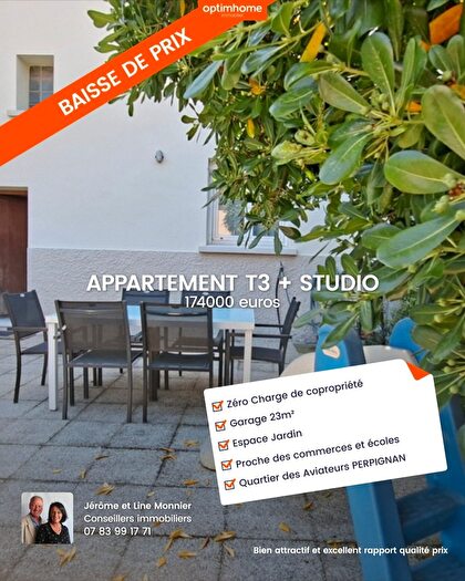 Appartement 4 pièces à vendre à Perpignan, Saint-Martin
