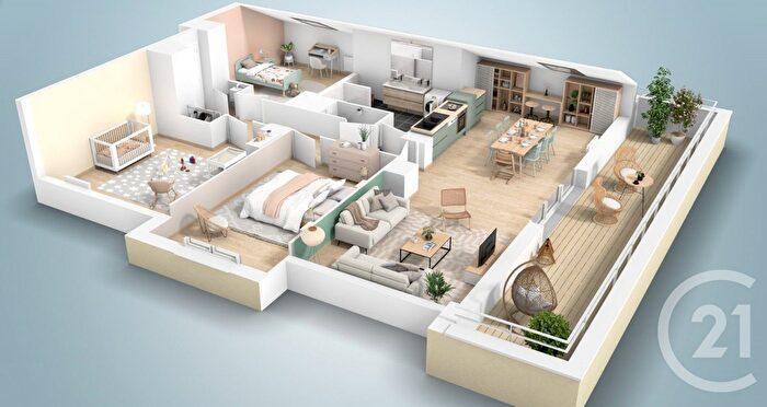 Appartement à vendre - Pornic - 4 pièces - 3 chambres