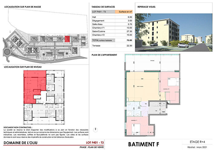 Appartement à vendre - Lucciana - 3 pièces - 2 chambres