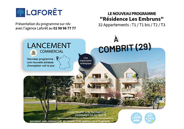 Appartement à vendre - Combrit - 2 pièces - 1 chambre