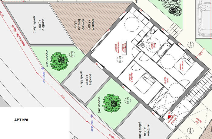 Appartement 3 pièces à louer à Villenave-d'Ornon, Chambéry, La Monnaie, Carbonnieux, Trigan