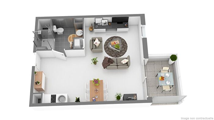 Appartement à louer - Pau, Pau Nord - 1 pièce