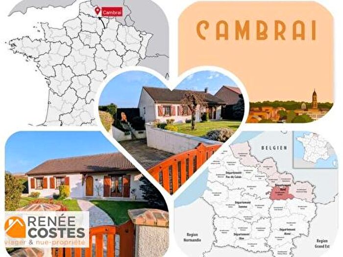 Maison à vendre - Cambrai, Esnes, Guise - 4 pièces - 3 chambres