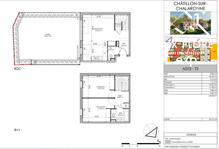 Maison 4 pièces à vendre - Châtillon-sur-Chalaronne
