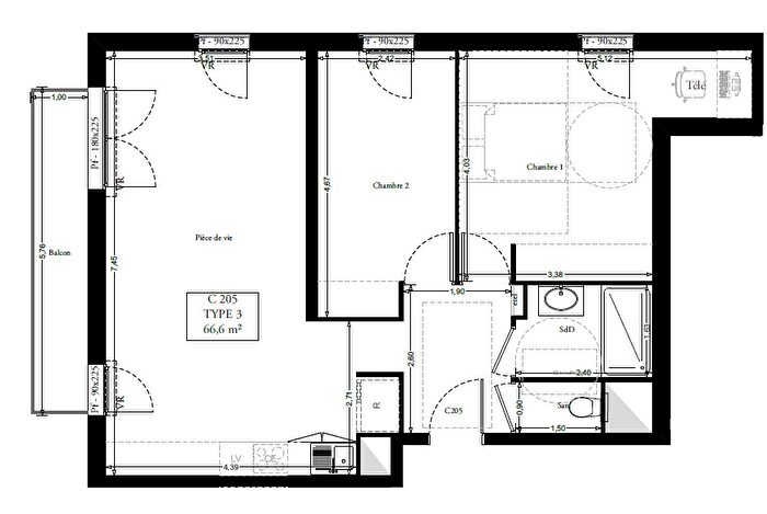 Clermont : Appartement 3 pièces à louer