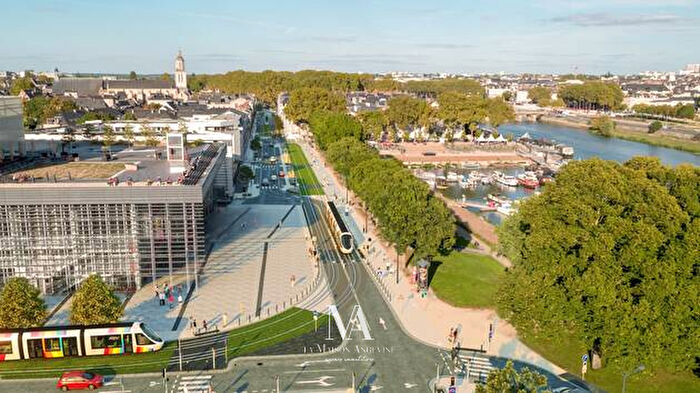 Appartement à vendre - Angers, Doutre, Saint-Jacques - 3 pièces - 2 chambres