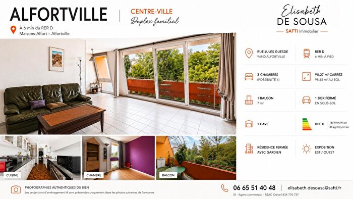 Alfortville, Mairie, Gare - Appartement 4 pièces à vendre