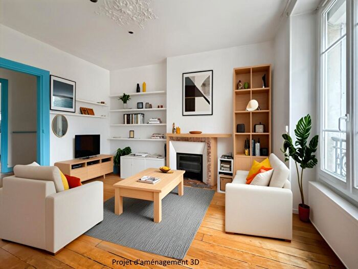 Appartement à vendre - Montrouge, Le vieux Montrouge - 3 pièces - 2 chambres