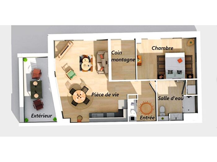 Saint-Chaffrey : Appartement 2 pièces à vendre