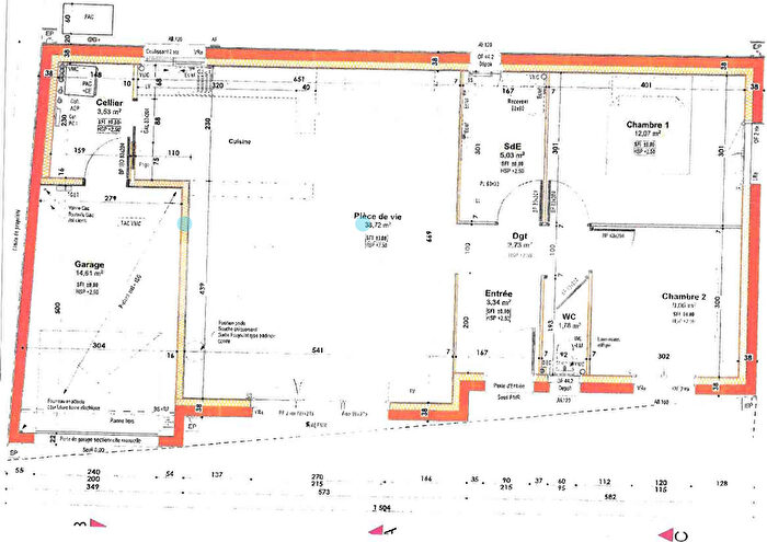 Maison à vendre - La Baule-Escoublac, Guézy-La Bosse - 3 pièces - 2 chambres