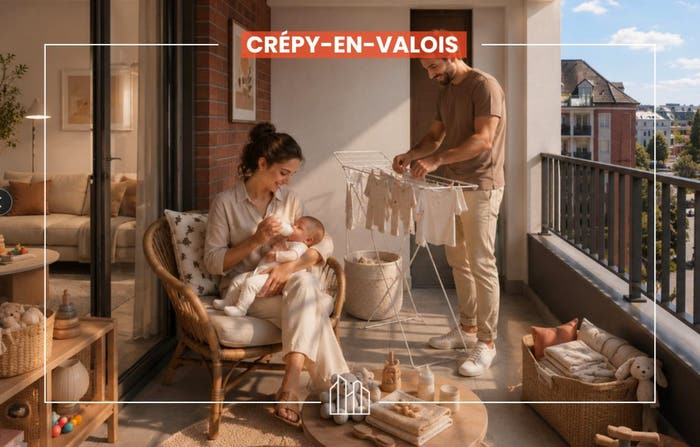 Crépy-en-Valois, Cocteau - Maison 3 pièces à vendre