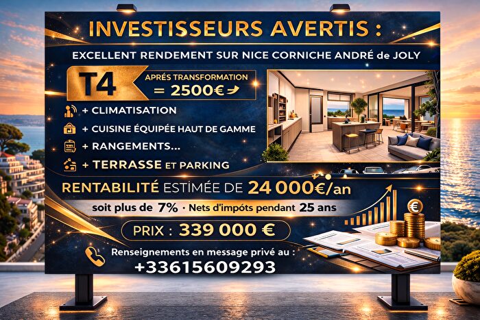 Appartement à vendre - Nice, Mont-Boron - 3 pièces - 2 chambres