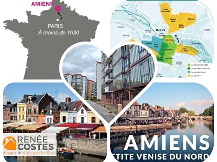 Appartement à vendre - Amiens - 4 pièces - 3 chambres