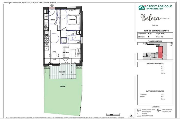 Appartement 4 pièces à louer à Balma, Vidailhan, Domaine de Balma, La Fount