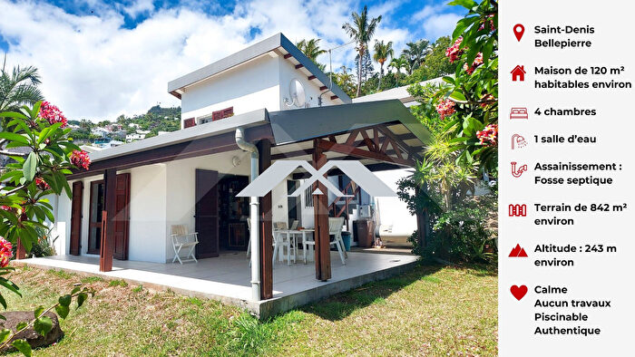 Maison à vendre - Saint-Denis, Bellepierre - 5 pièces - 4 chambres