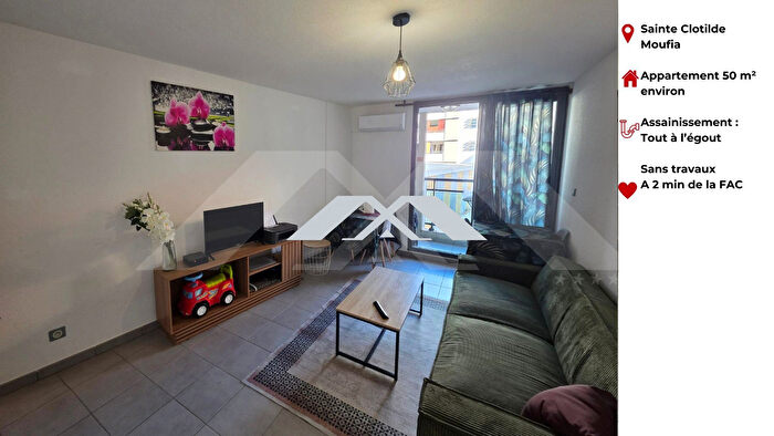 Appartement à vendre - Saint-Denis, Le Moufia, Sainte-Clotilde - 2 pièces - 1 chambre