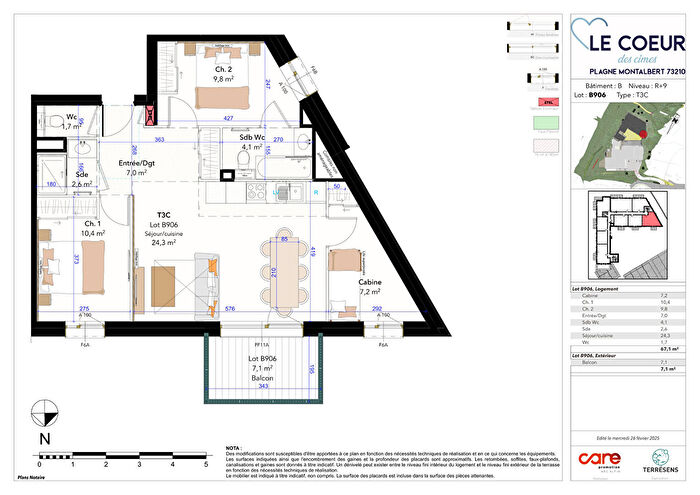 Appartement 3 pièces à vendre à Valezan
