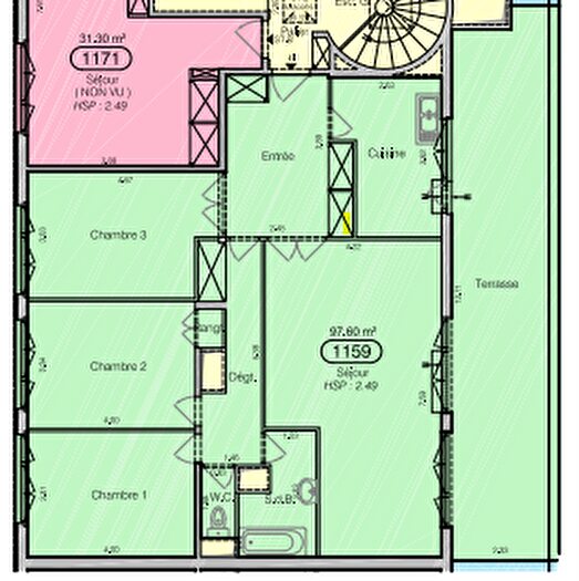 Appartement à louer - Paris e , Vaugirard, Parc des Expositions - 4 pièces - 3 chambres