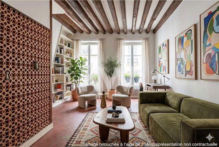 Appartement à vendre - Paris e , Saint-Gervais - 2 pièces - 1 chambre