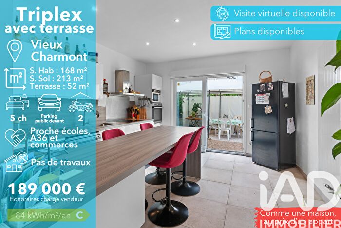 Appartement à vendre - Vieux-Charmont - 7 pièces - 5 chambres