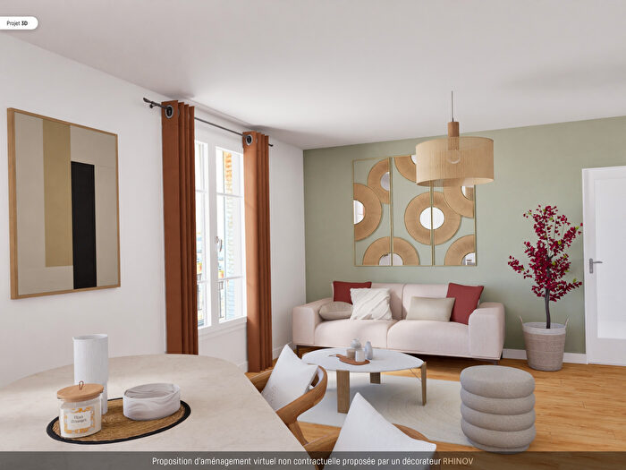 Appartement à vendre - Bondy, La Mare à Veuve - 3 pièces - 2 chambres