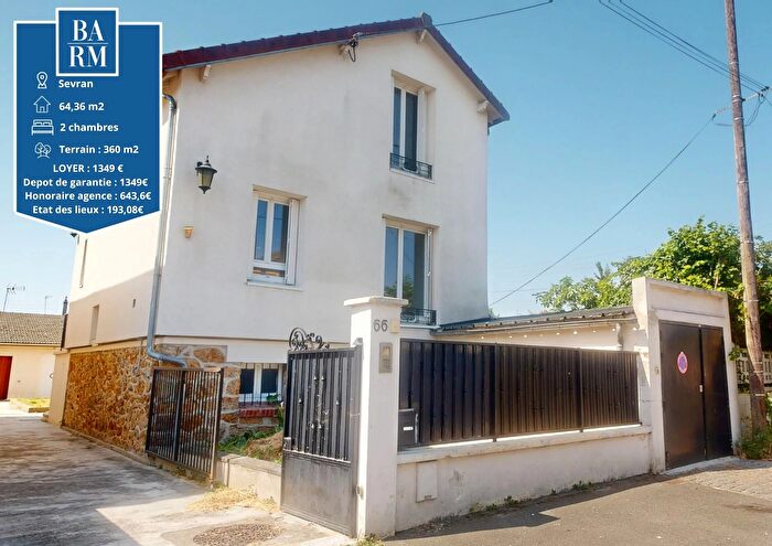 Maison 3 pièces à louer - Sevran, Montceleux, Pont-Blanc