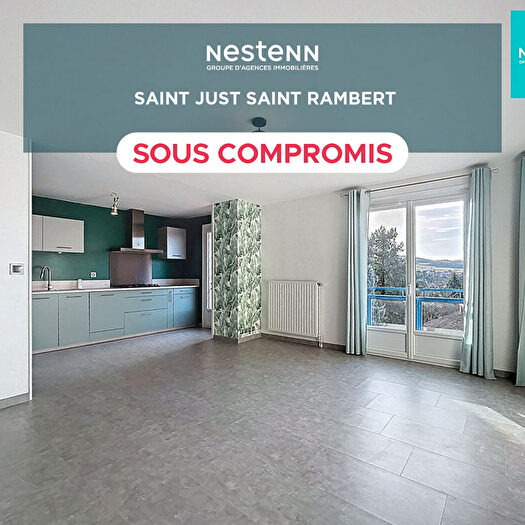 Appartement à vendre - Saint-Just-Saint-Rambert, Saint-Just - 4 pièces - 3 chambres