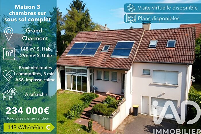 Maison à vendre - Grand-Charmont - 6 pièces - 4 chambres