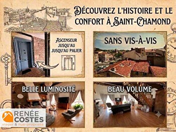 Saint-Étienne, Tardy, Colline des Pères, Bizillon : Appartement 4 pièces à vendre