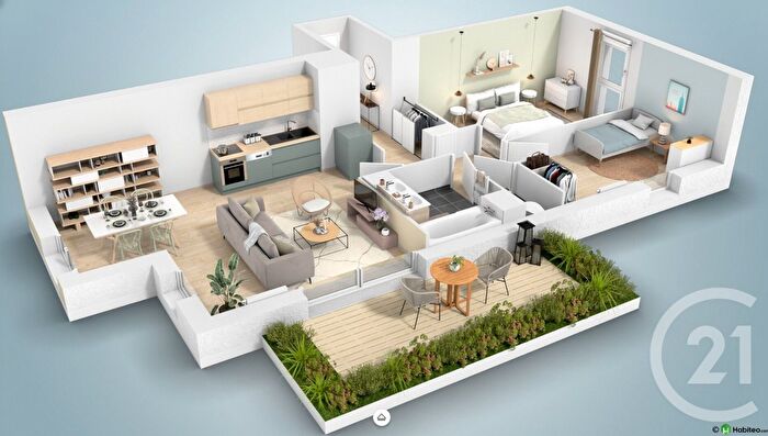 Appartement à vendre - Pornic - 3 pièces - 2 chambres