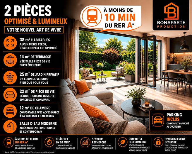 Maison 2 pièces à Noisy-le-Grand, Nord, à vendre
