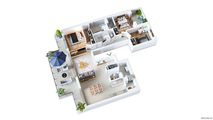 Appartement à vendre - Saint-Jean-de-Monts, Le Rozeau Gaillard - 4 pièces - 3 chambres