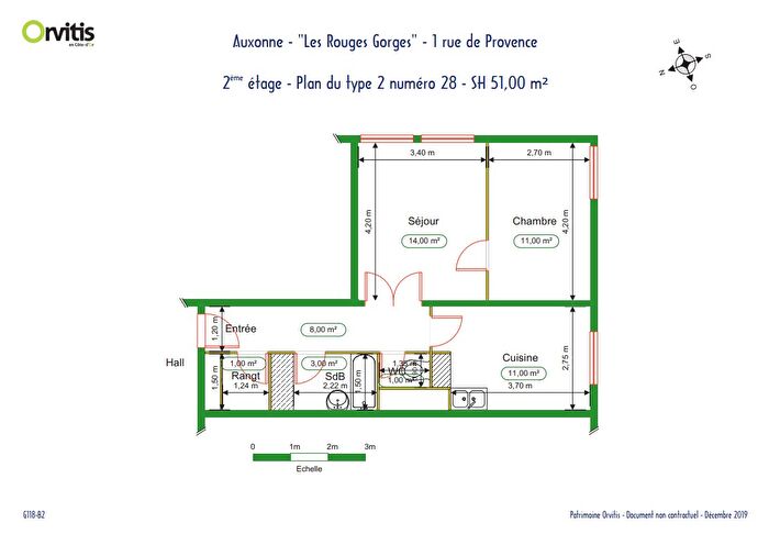 Appartement 2 pièces à louer - Auxonne