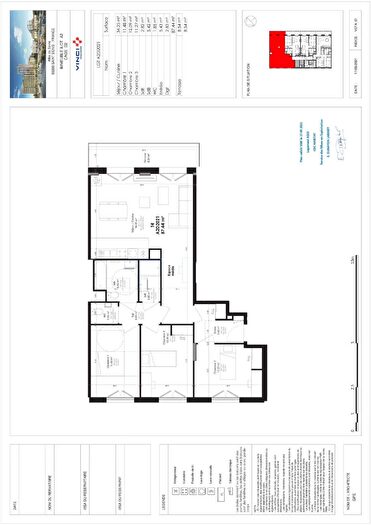 Appartement à louer - Saint-Denis, Pleyel - 4 pièces - 3 chambres