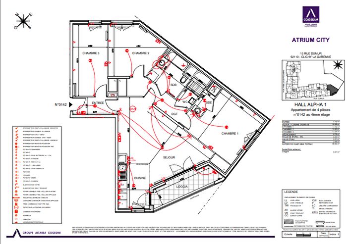 Clichy, République, Victor Hugo : Appartement 4 pièces à louer
