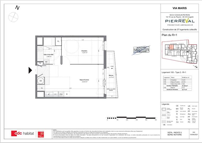 Appartement 2 pièces à louer - Cogolin, Centre-ville, Subeiran, Pas de Grimaud