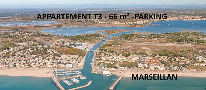 Appartement à vendre - Marseillan, Mougères, Riac - 3 pièces - 2 chambres