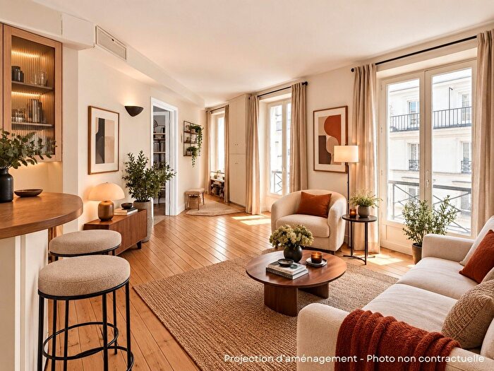 Appartement 4 pièces à vendre - Paris 19ème, Jourdain, Pyrénées