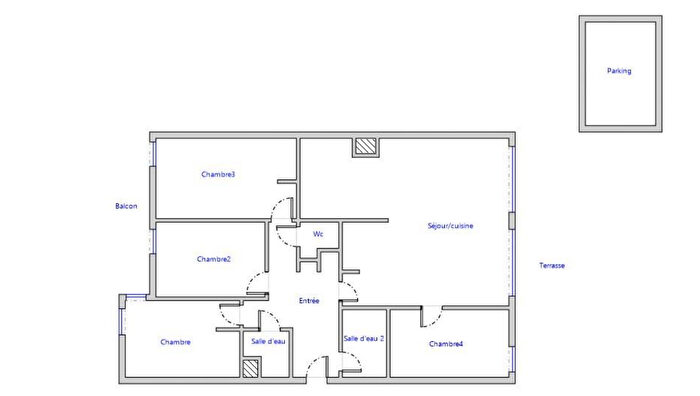 Appartement 5 pièces à Nanterre, Chemin de l'île, à vendre
