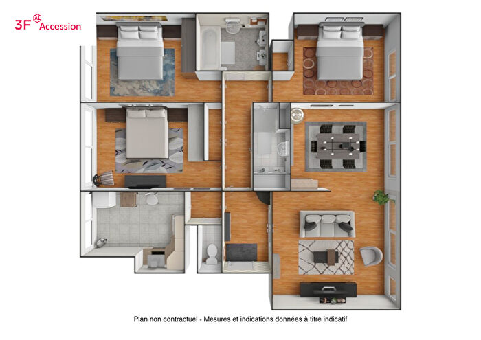 Appartement à vendre - Clichy, Fournier, Pasteur, Bac dAsnières - 5 pièces - 3 chambres
