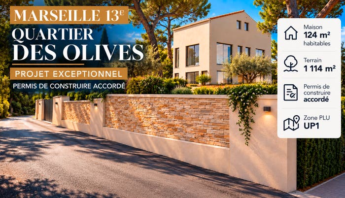 Maison 5 pièces à Marseille 13ème, Les Olives, à vendre