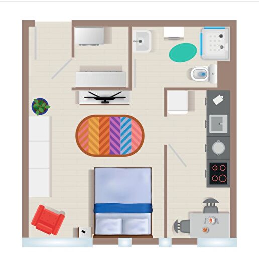 Appartement 1 pièce à louer - Contrexéville