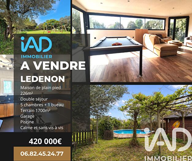 Maison à vendre - Lédenon - 6 pièces - 5 chambres