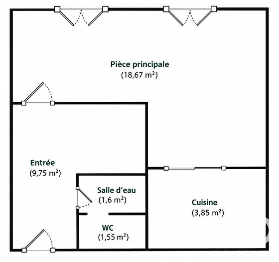 Neuilly-sur-Seine, Plaine des Sablons - Appartement 1 pièce à vendre