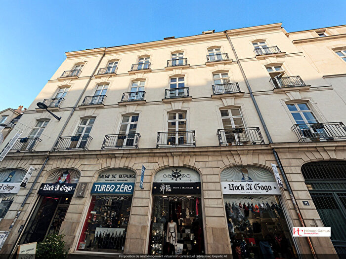 Appartement à vendre - Nantes, Centre-ville - 1 pièce - 1 chambre