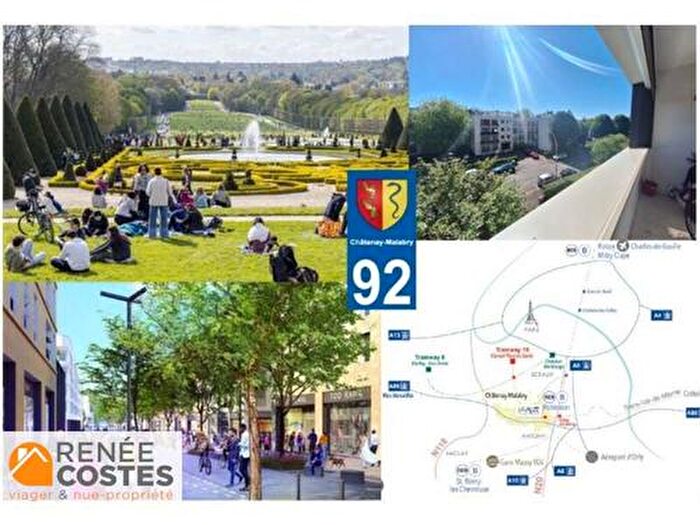 Appartement à vendre - Châtenay-Malabry, Centre-ville - 3 pièces - 2 chambres