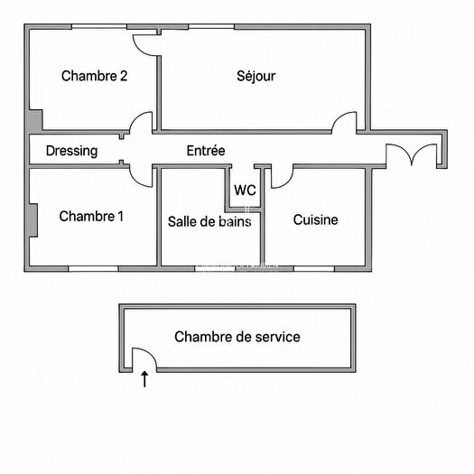 Appartement 3 pièces à Paris 17ème, Batignolles, Cardinet, à vendre