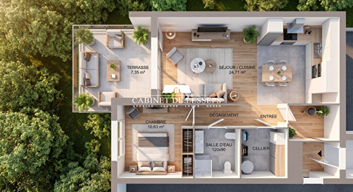 Appartement 2 pièces à Lahonce, à vendre