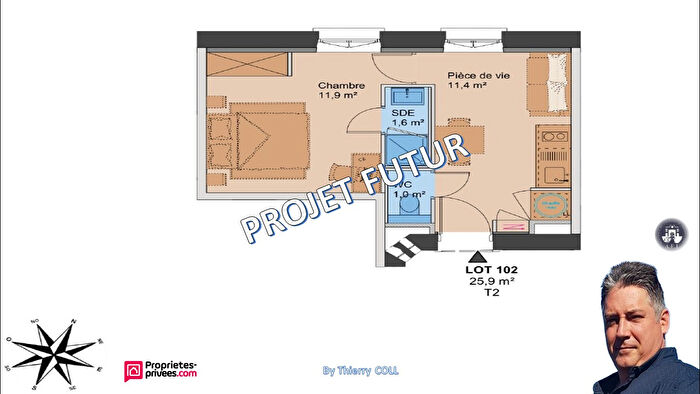 Appartement 1 pièce à vendre à Lyon 3ème, Monchat